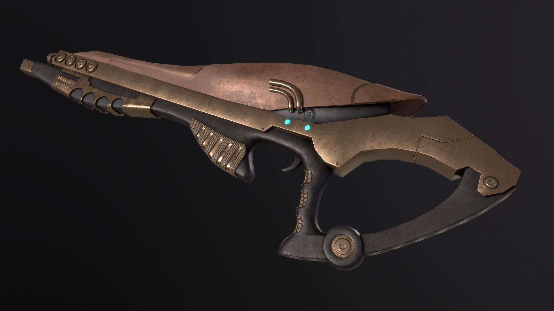 3D model ZYGERRIAN BLASTER STAR WARS CLONE WARS VR / AR / low-poly ...