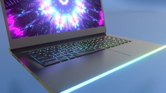 laptop 3D model animated rigged | CGTrader
