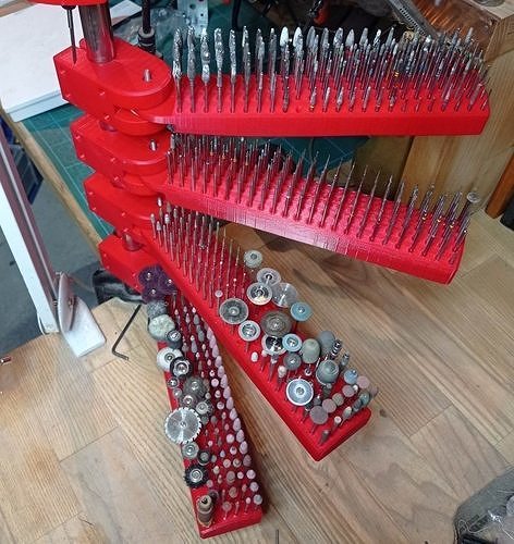 Bit Holder Stand 3D model 3D printable | CGTrader