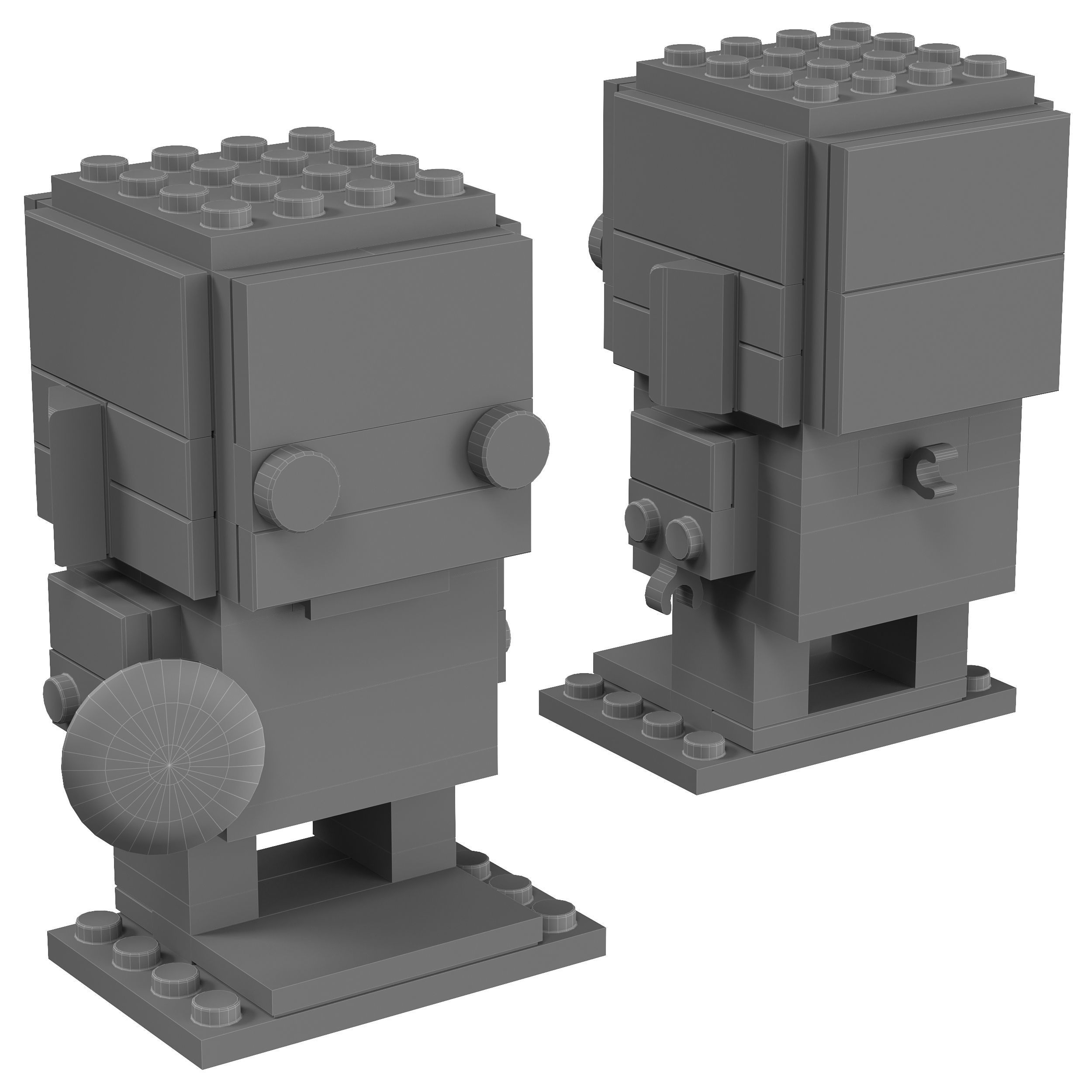 Lego Brickheadz - 41589 Captain America 3D model | CGTrader