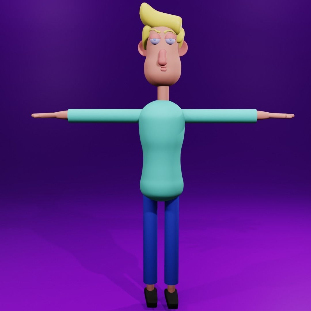 low poly stylized character free 3D model | CGTrader