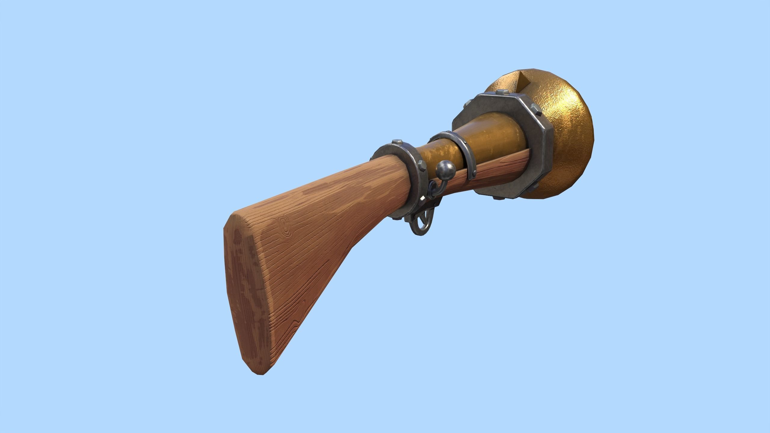 3D model Stylized Dwarf Gun VR / AR / low-poly | CGTrader