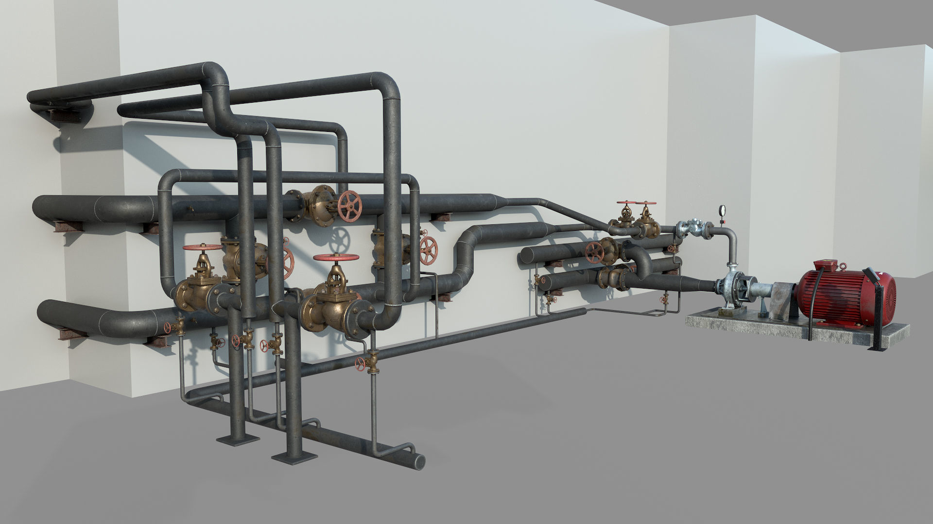 Pumping station 3D model | CGTrader