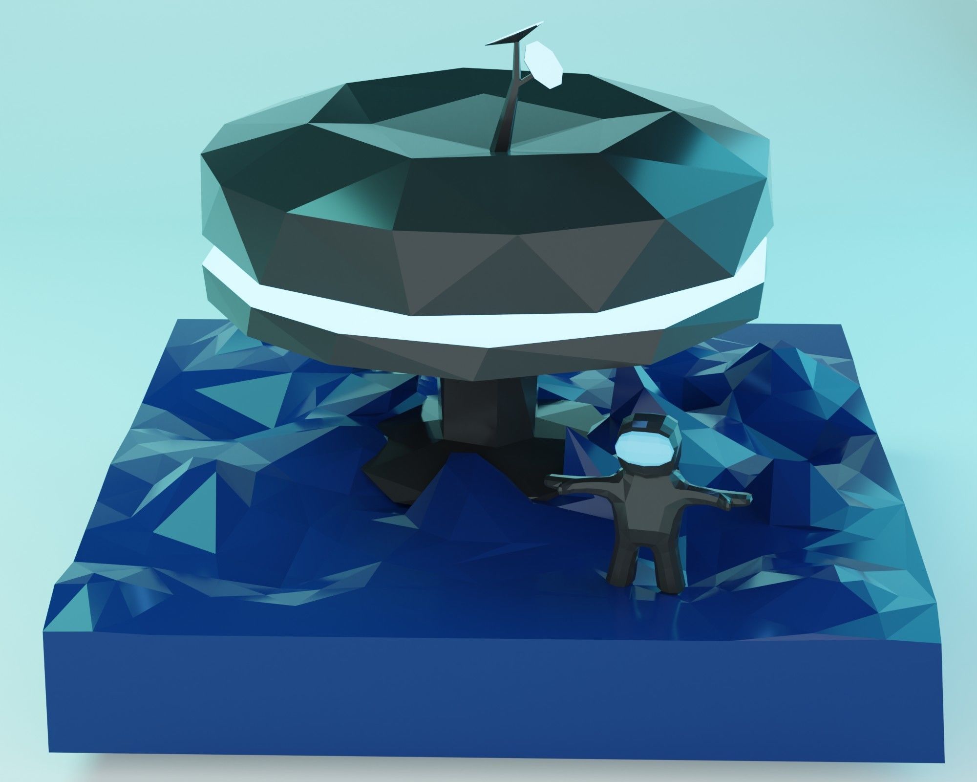 3D model Low poly space locations for games VR / AR / low-poly | CGTrader