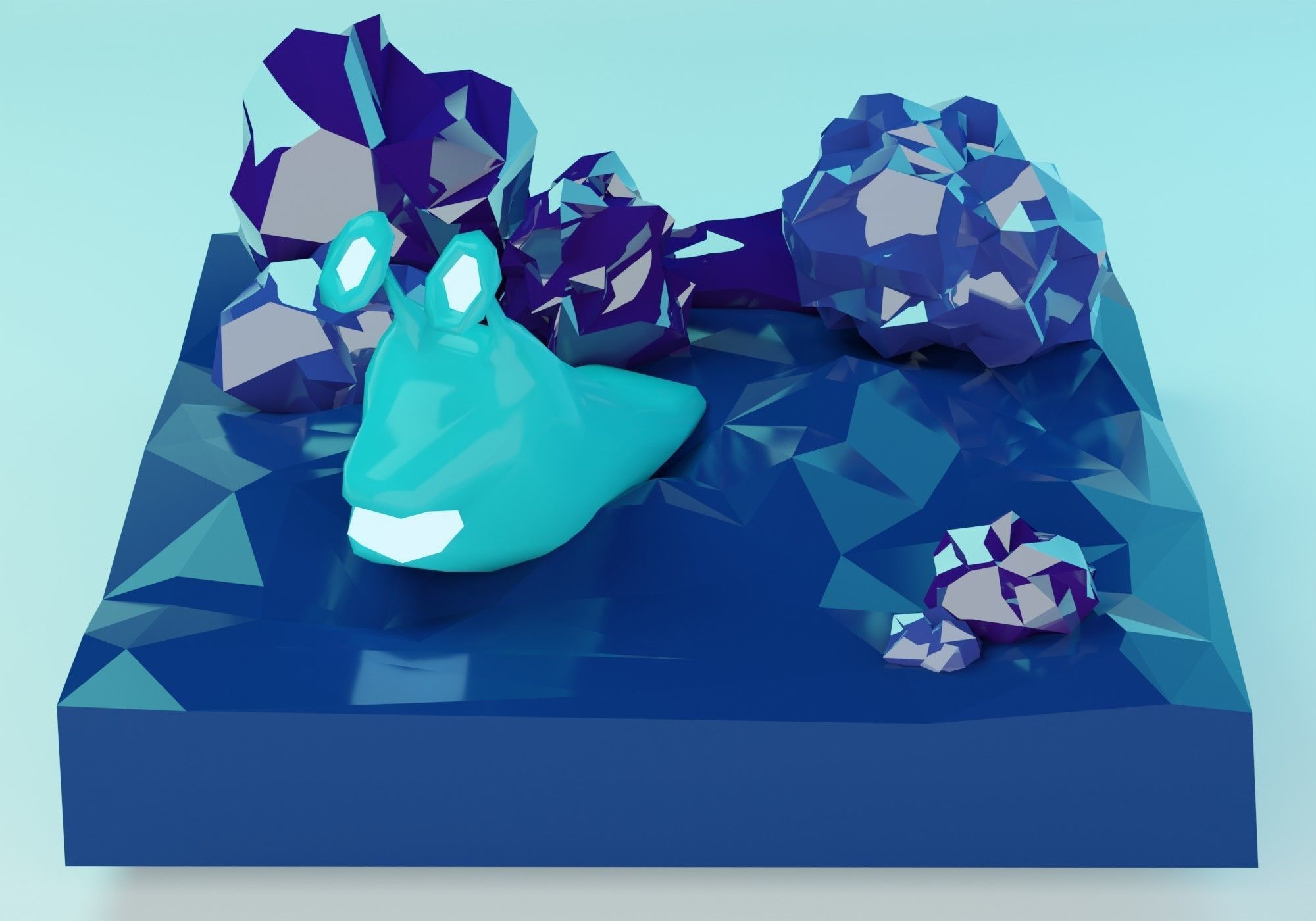 3D model Low poly space locations for games VR / AR / low-poly | CGTrader