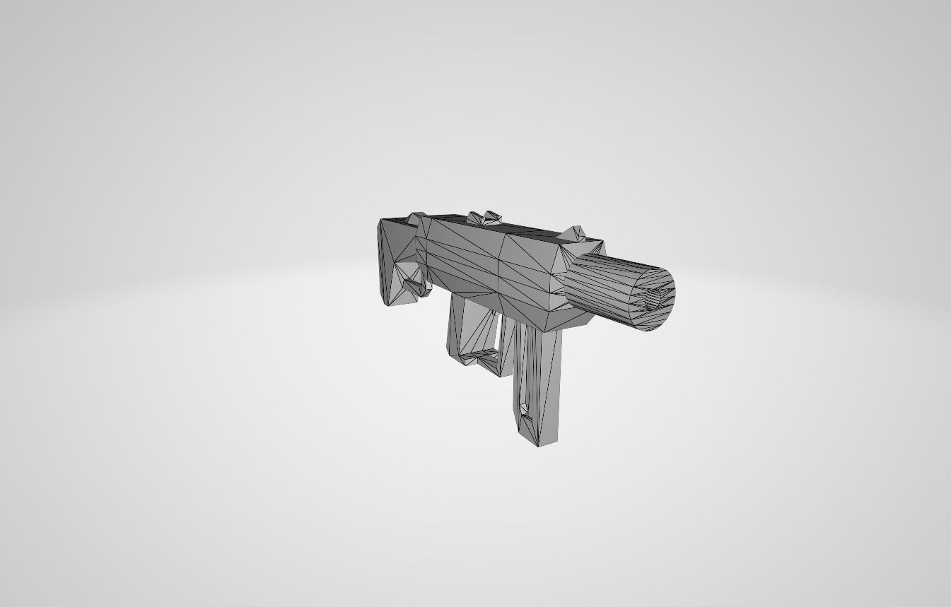3D model Automatic machine gun VR / AR / low-poly | CGTrader