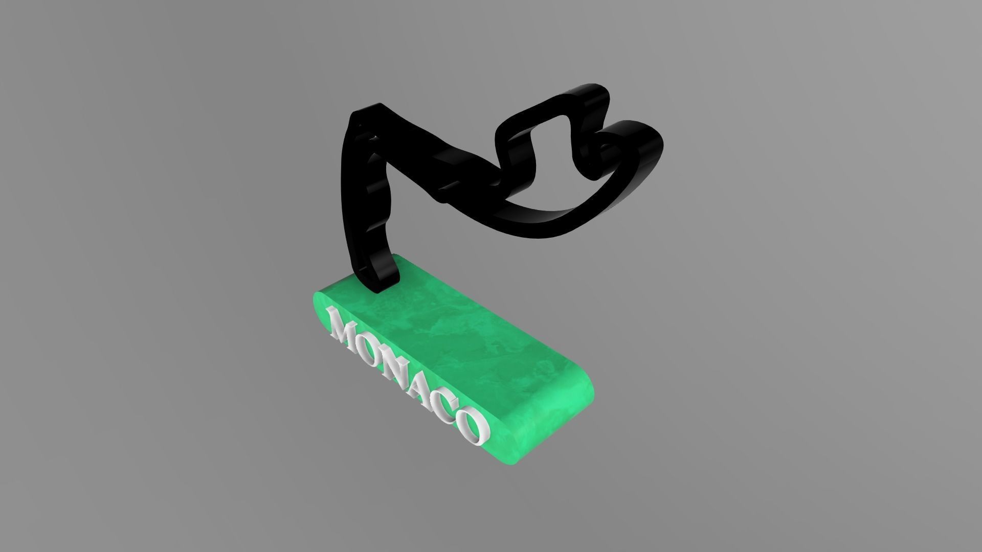 F1 Monaco Race Track STL OBJ FBX Files 3D Print Fusion 360 3D model 3D ...