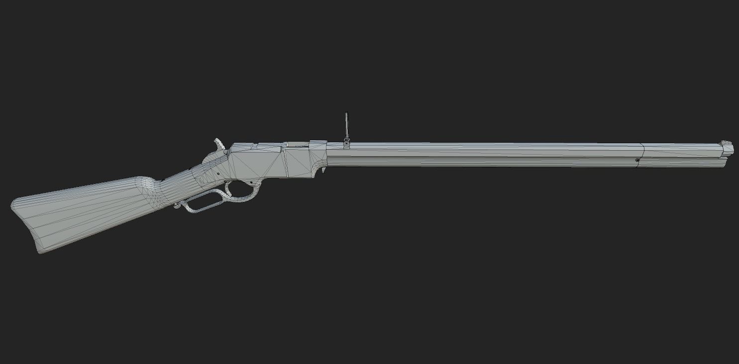 Henry Rifle 1860 3D model | CGTrader