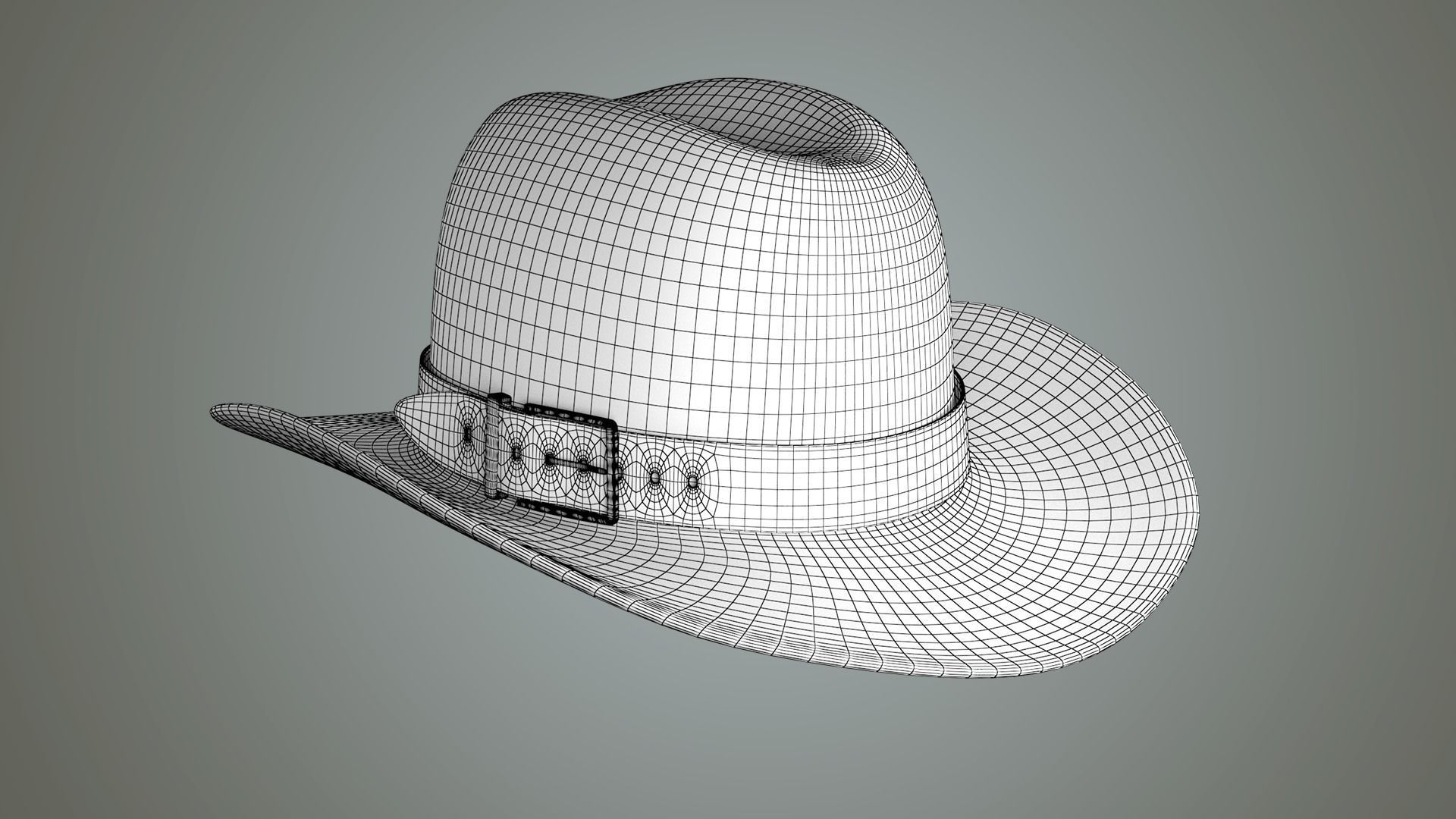 3D model Cowboy Hat Low-poly High-Quality 3d model VR AR VR / AR / low ...