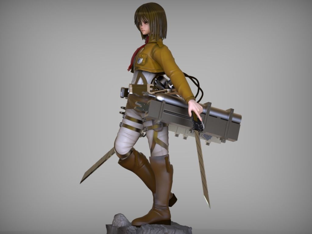 Mikasa Ackerman 3D model | CGTrader
