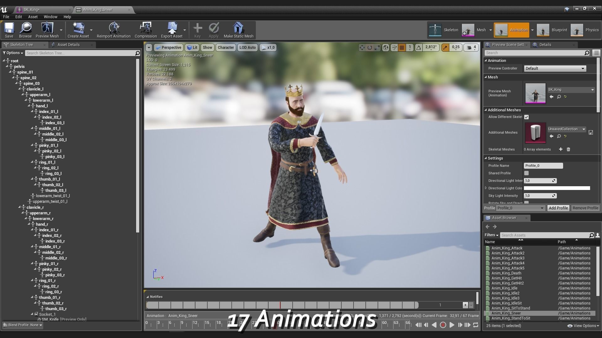 3D model Modular King VR / AR / low-poly rigged animated | CGTrader