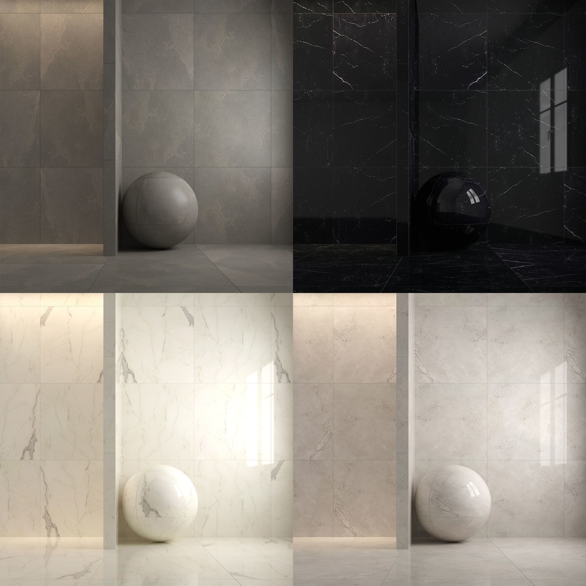 3D model Tile Collection No 1 VR / AR / low-poly | CGTrader