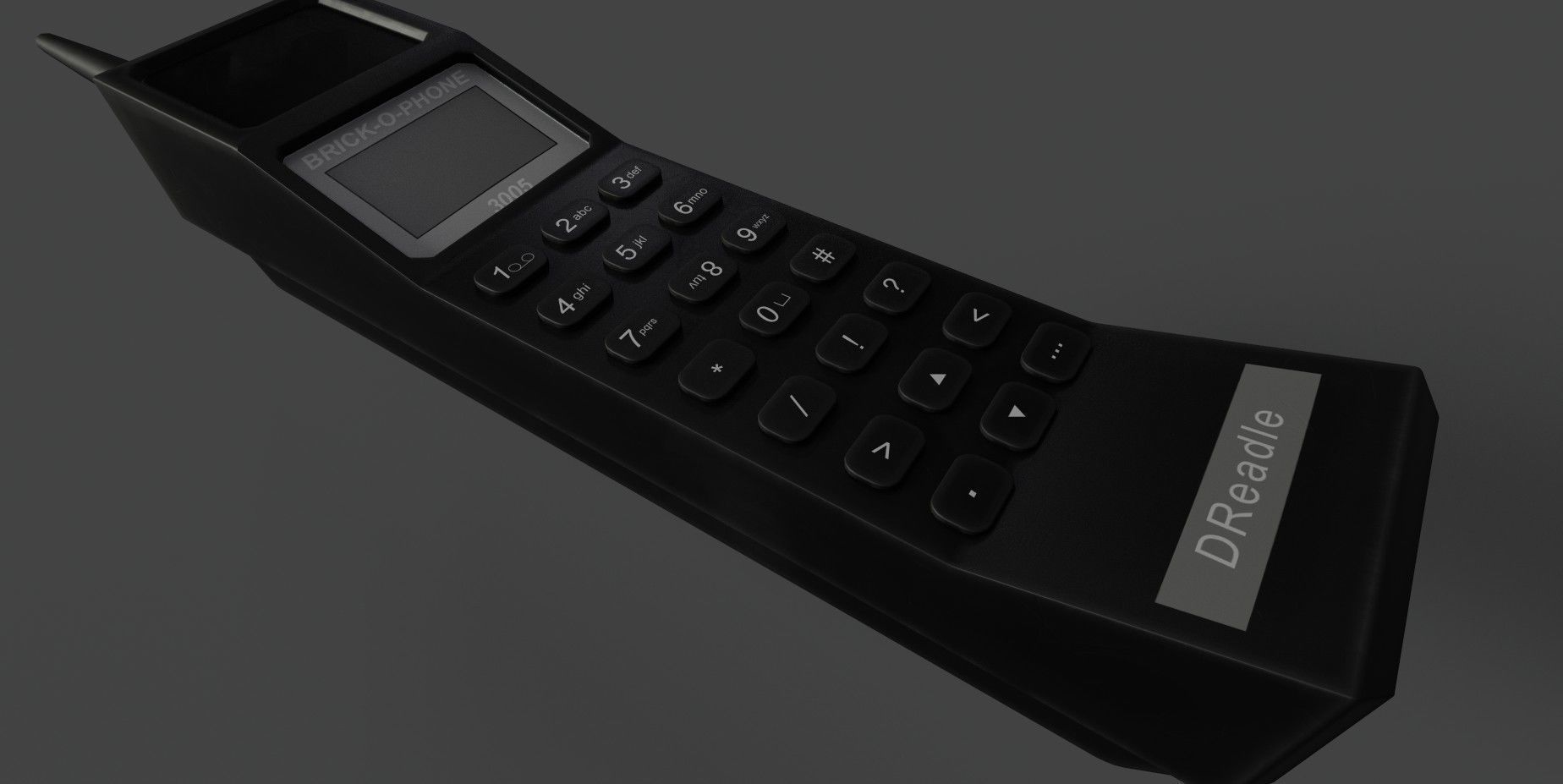 3D model Retro Phone - Game Ready VR / AR / low-poly | CGTrader