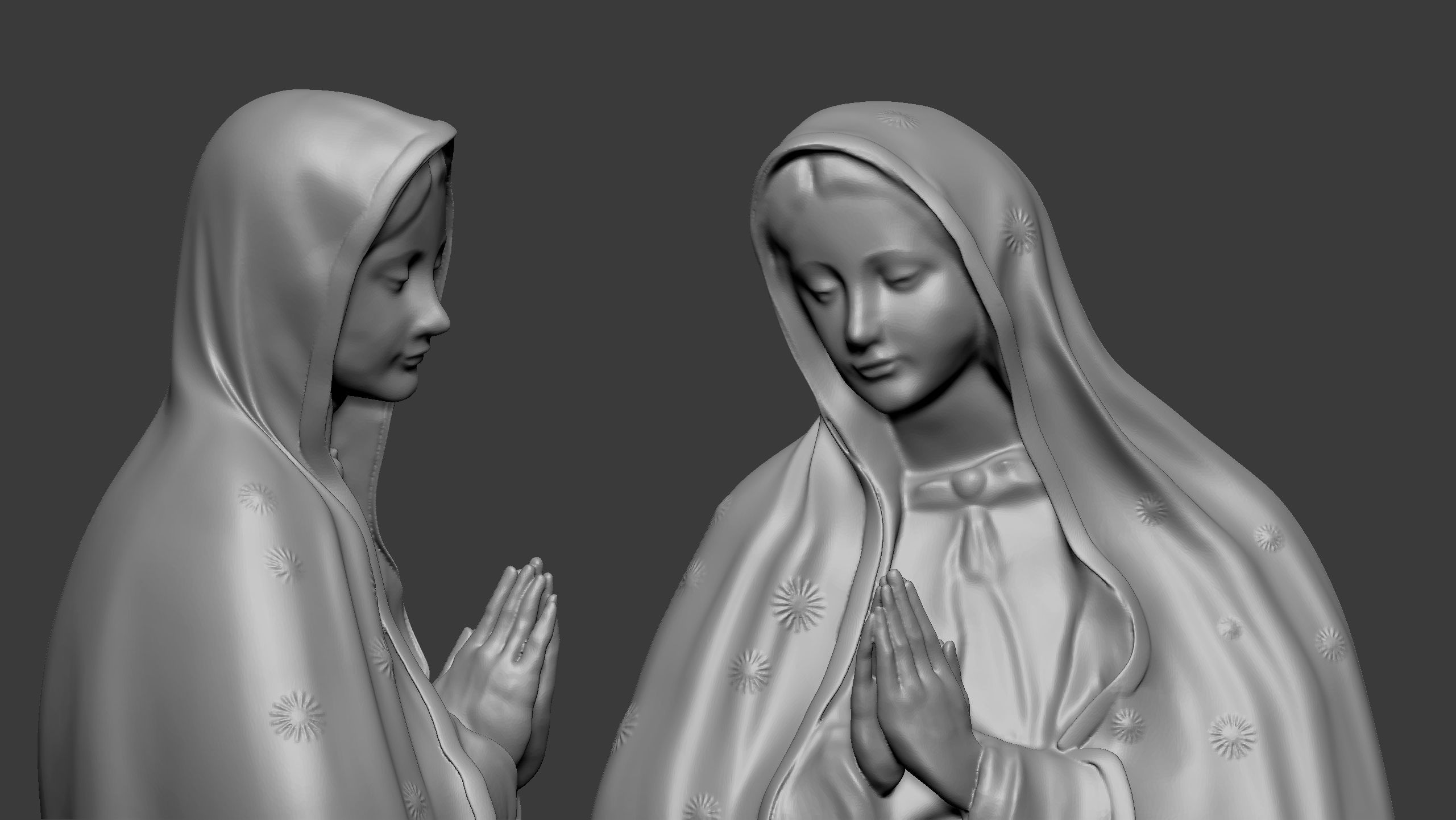 OUR LADY OF GUADALUPE 3D model 3D printable | CGTrader