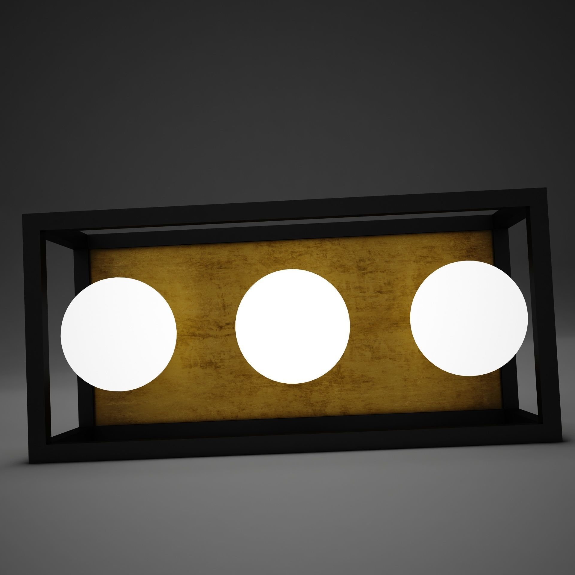 Lamp Wall Box Modern 3D model | CGTrader