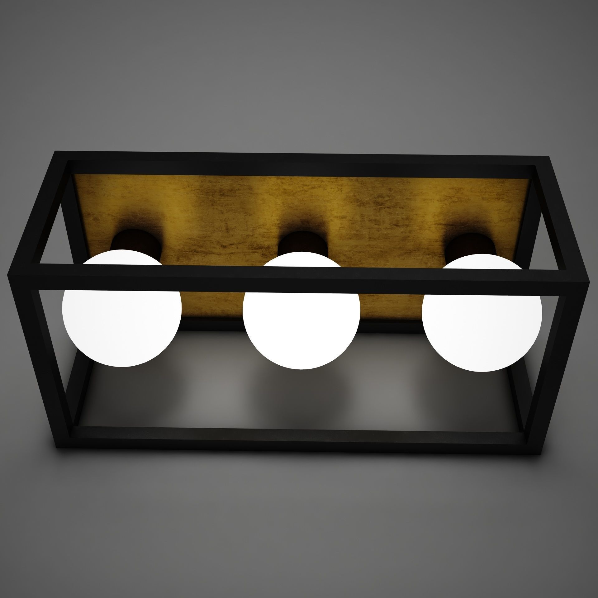 Lamp Wall Box Modern 3D model | CGTrader