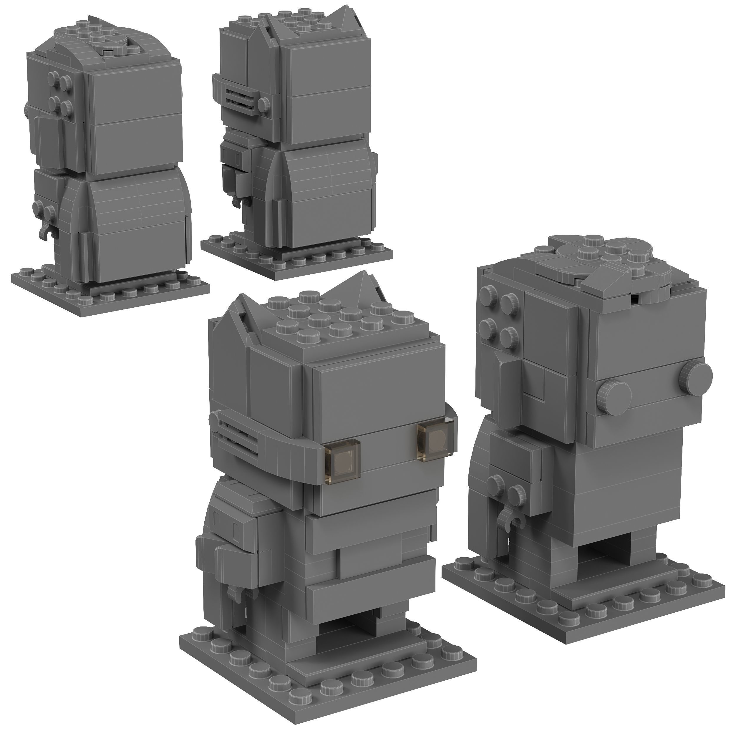 Lego BrickHeadz - 41610 Tactical Batman and Superman 3D model | CGTrader