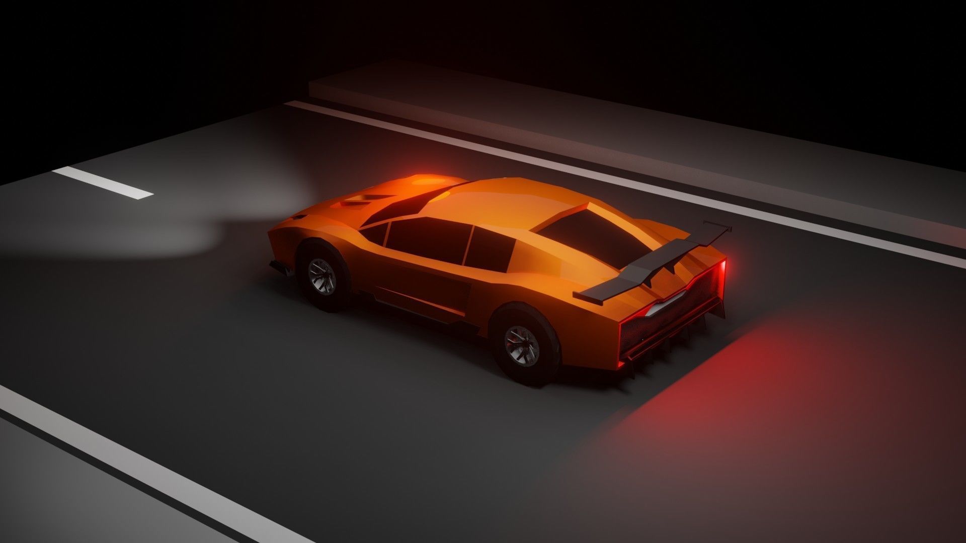 3D model Sports Car - Lowpoly VR / AR / low-poly | CGTrader