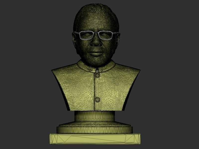 Narendra Modi Bust Gray 3D model 3D printable | CGTrader