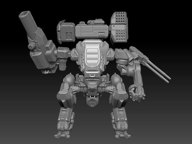 Puma Heavy Mech Pose and glue figure 3D model 3D printable | CGTrader