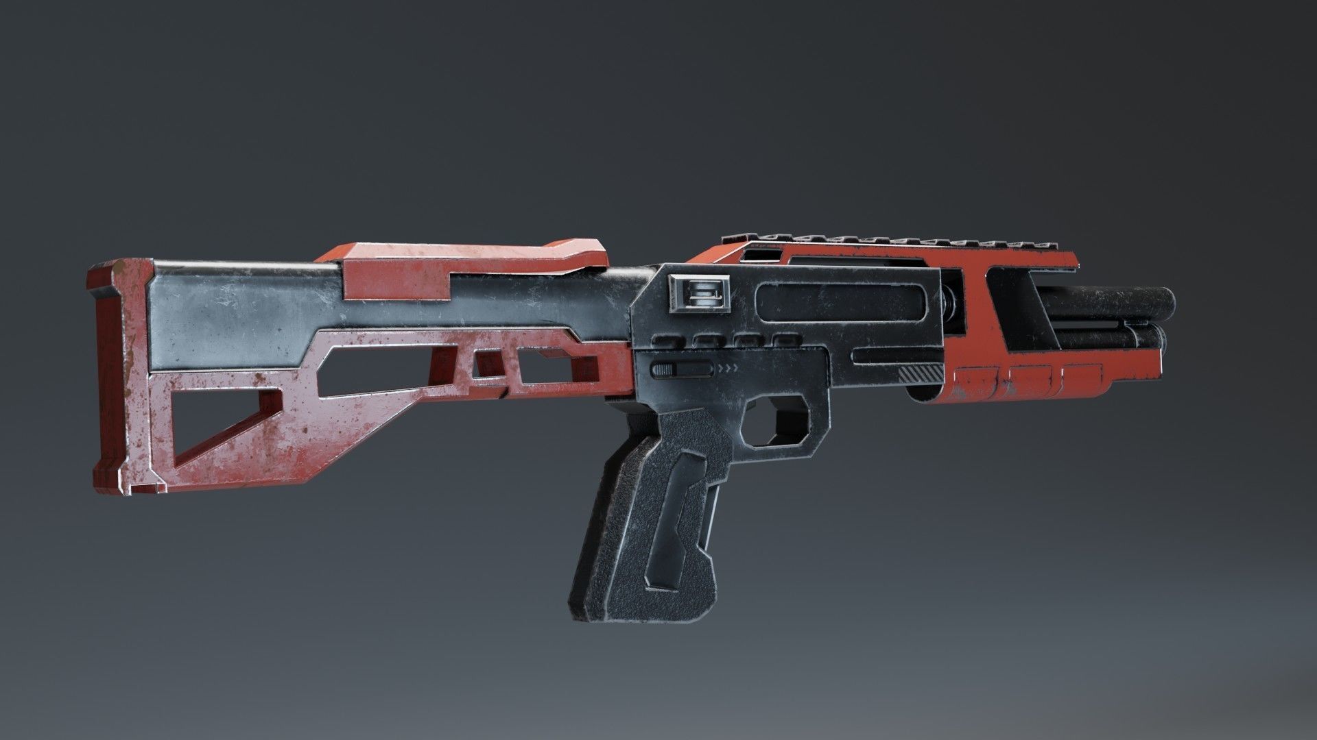 Game-ready shotgun cyberpunk free VR / AR / low-poly 3D model | CGTrader