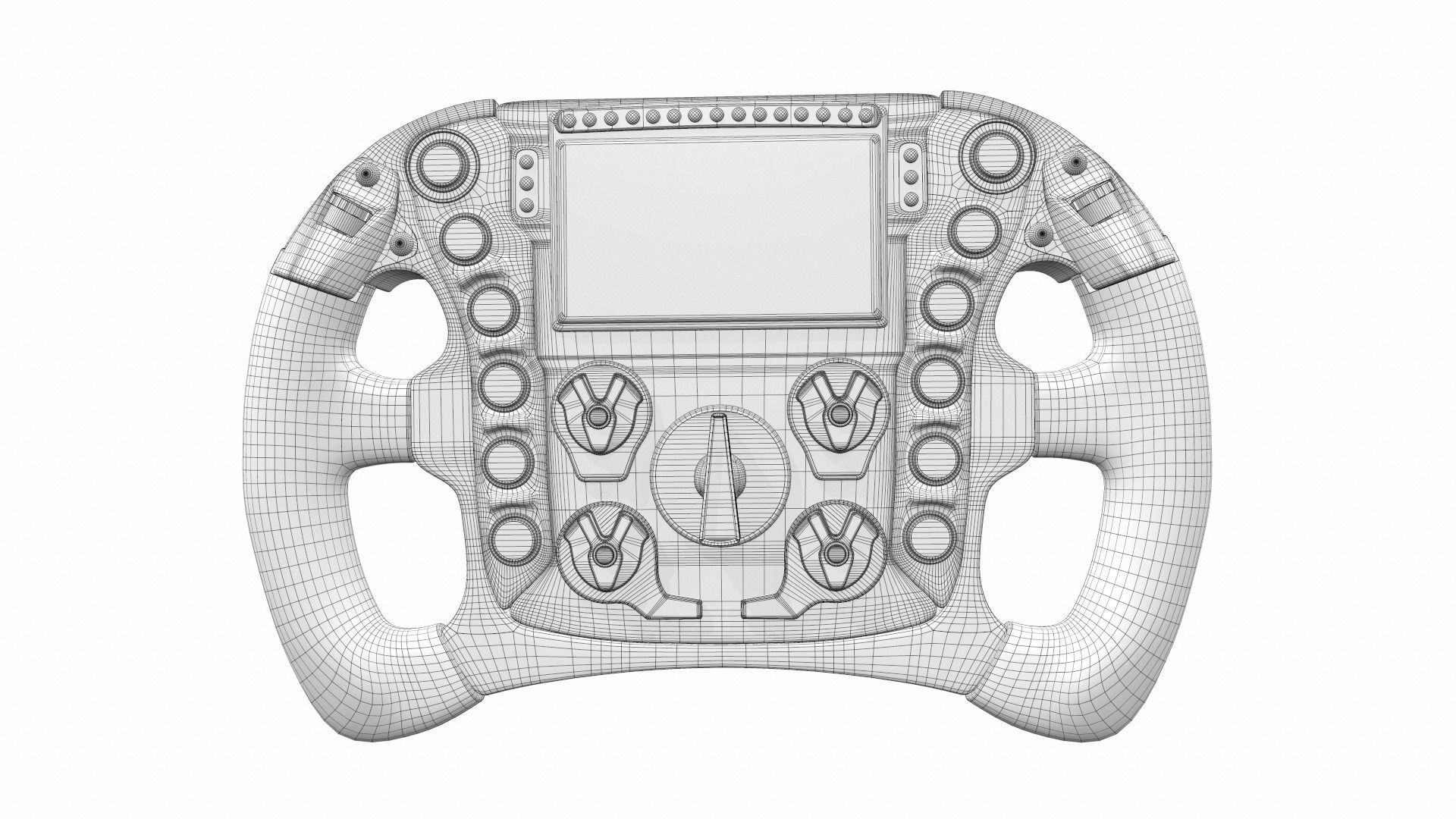 Car f1 steering wheel 2 min 3D model | CGTrader