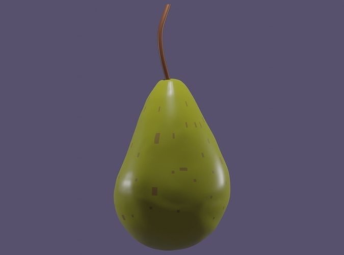Pear Low Poly free VR / AR / low-poly 3D model | CGTrader