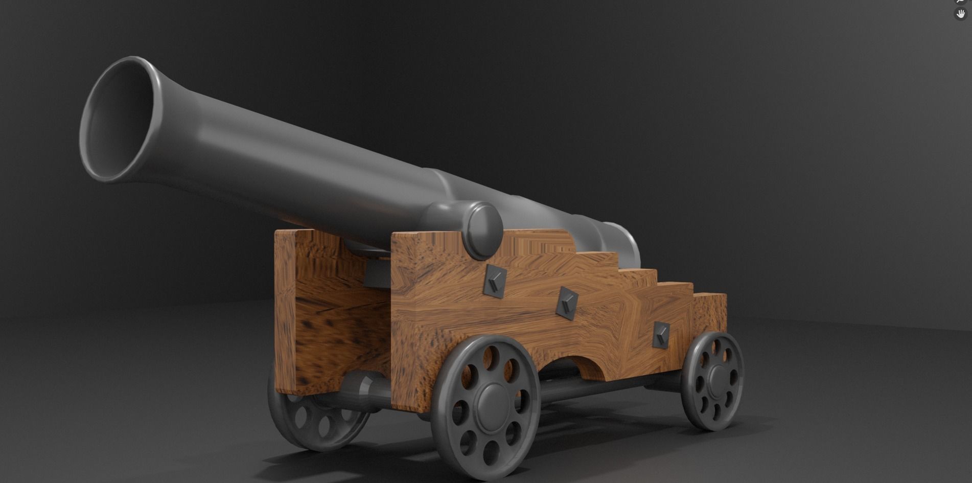 WW1 Cannon 3D model | CGTrader
