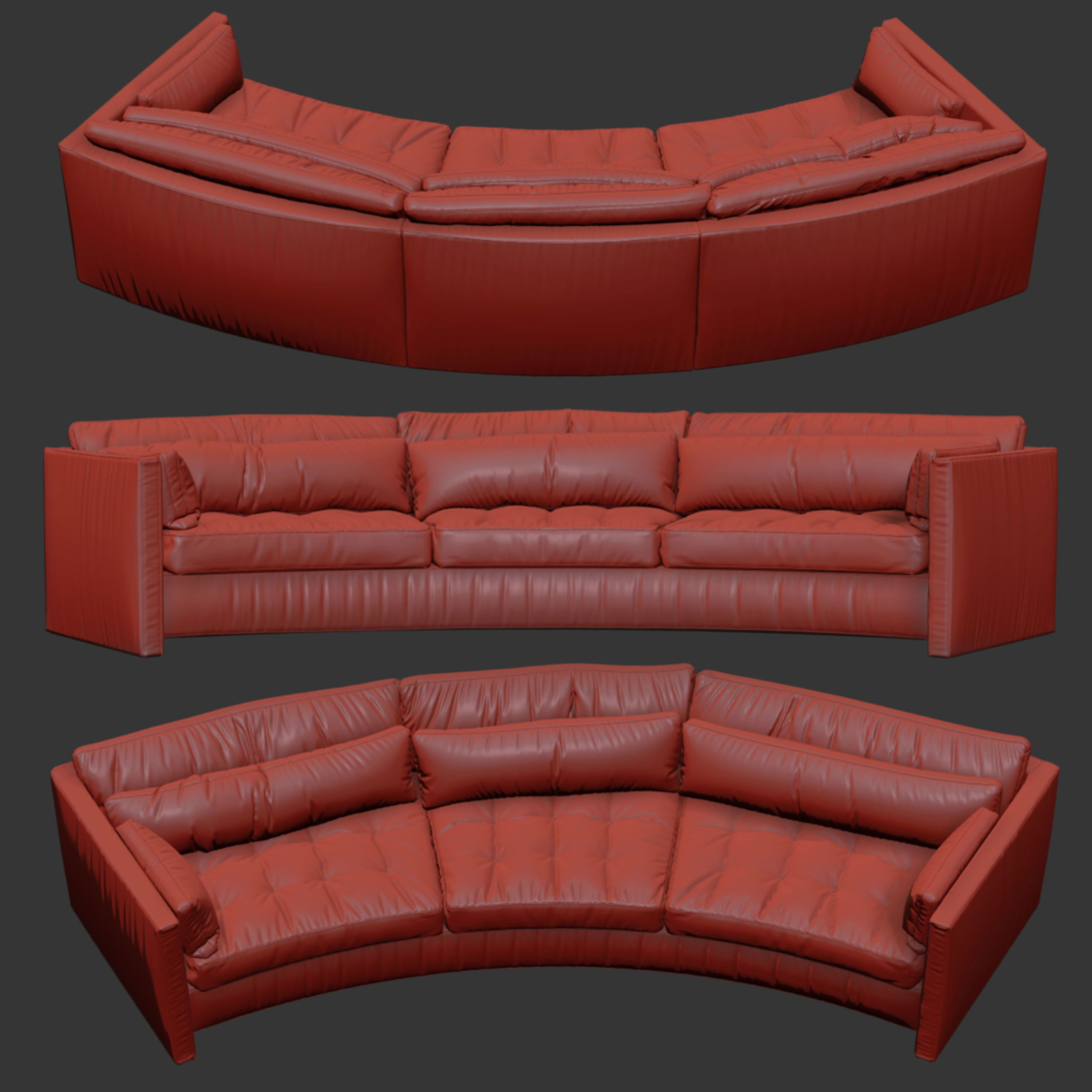 Erba Italia Sofa free 3D model | CGTrader