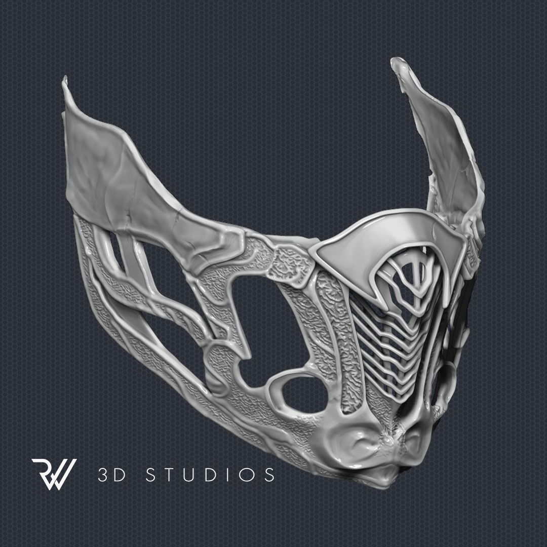 Sub-Zero New Mask - Mortal Kombat Movie 2021 - STL File 3D model 3D ...