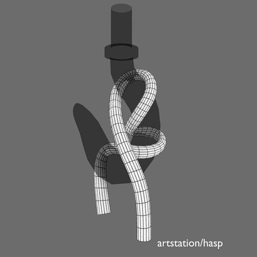 3D model double blackwall hitch VR / AR / low-poly | CGTrader