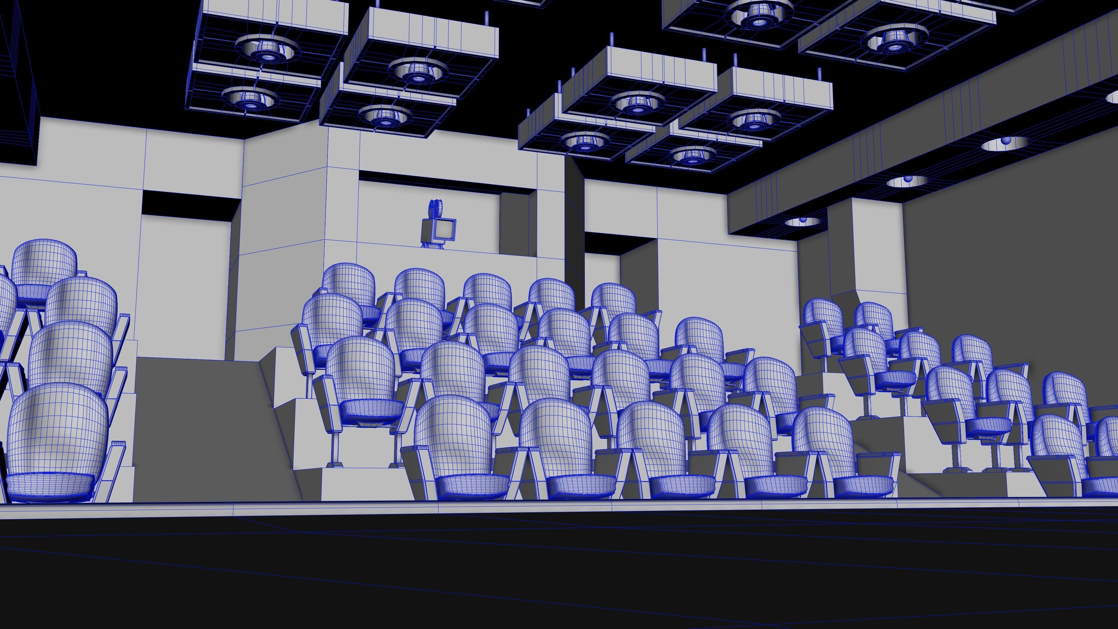 Theater Auditorium 3D model | CGTrader
