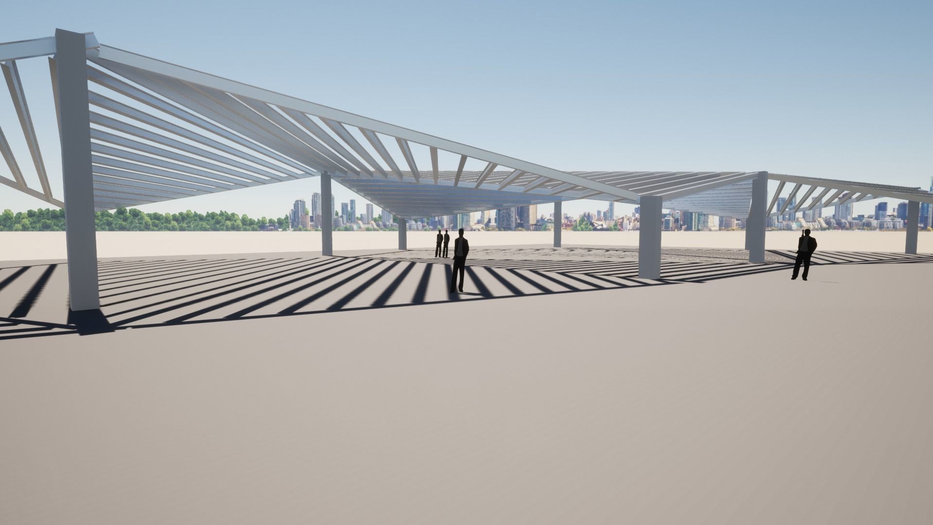 Fold roof free 3D model | CGTrader