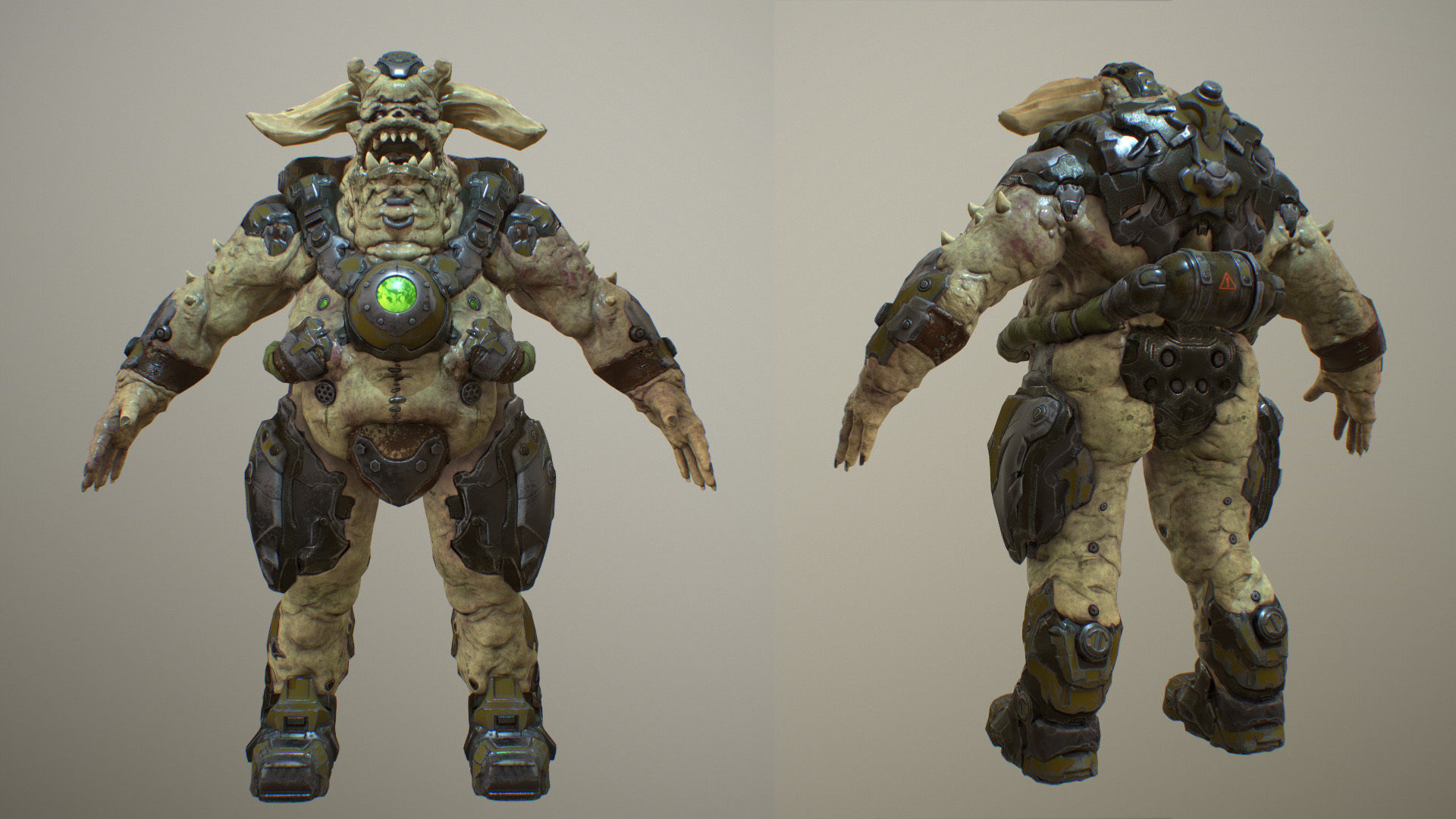 3D model Demon soldier VR / AR / low-poly rigged animated | CGTrader