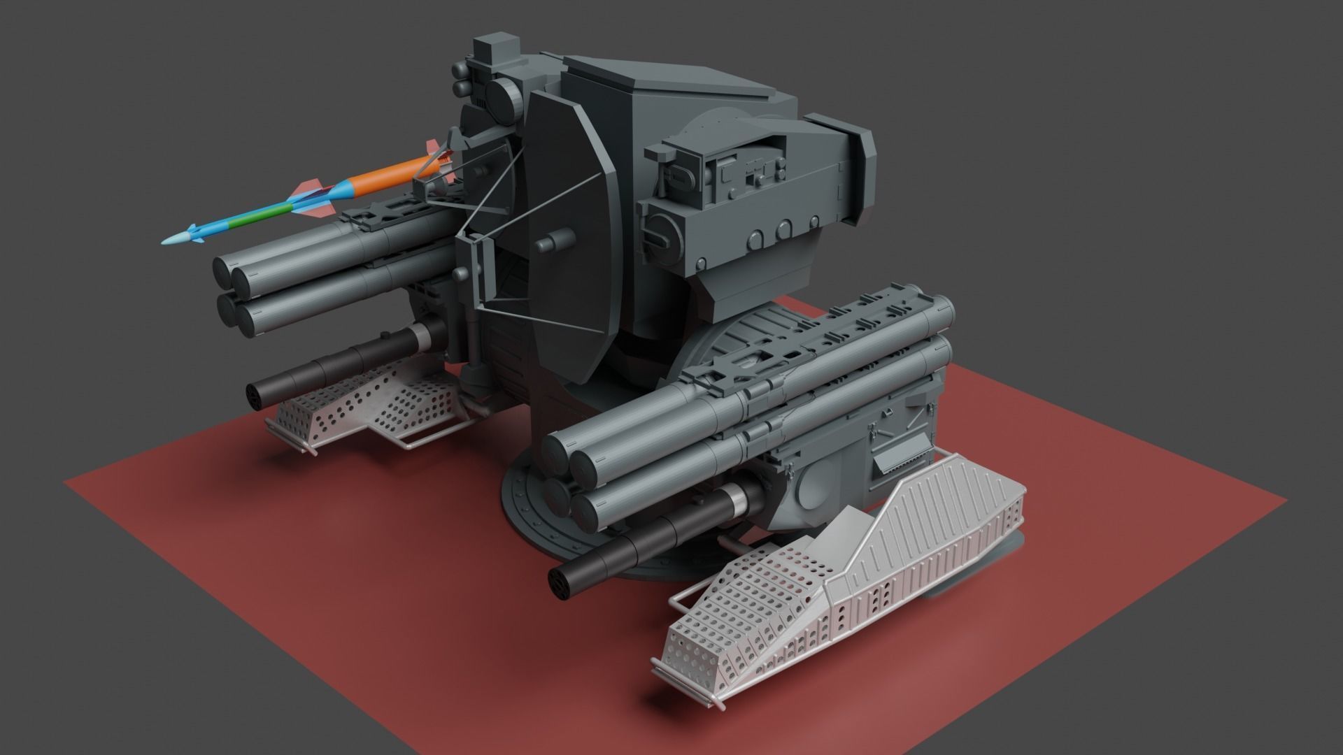 Russian 3K87 Kashtan CIWS 3D model | CGTrader