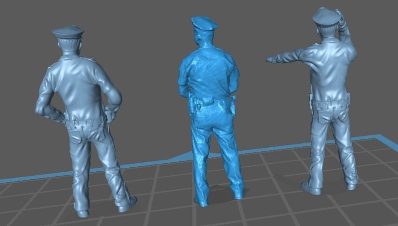 POLICEMANS three police officers uniforms 3D model 3D printable | CGTrader