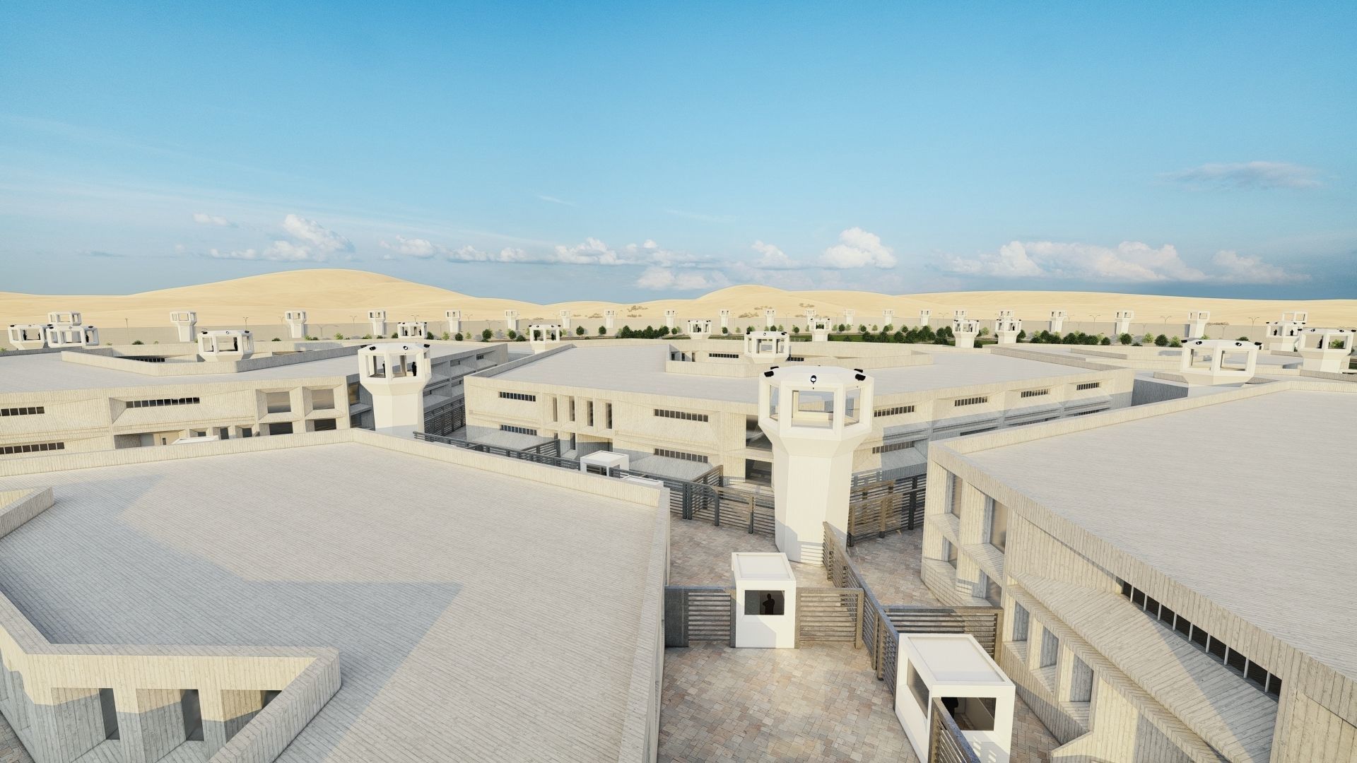 prison project 3D model animated | CGTrader