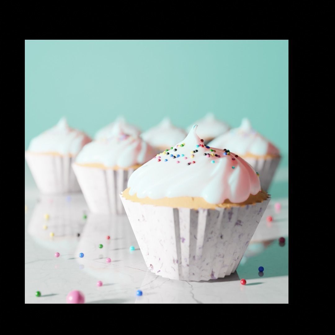 cupcake 3D model 3D printable | CGTrader