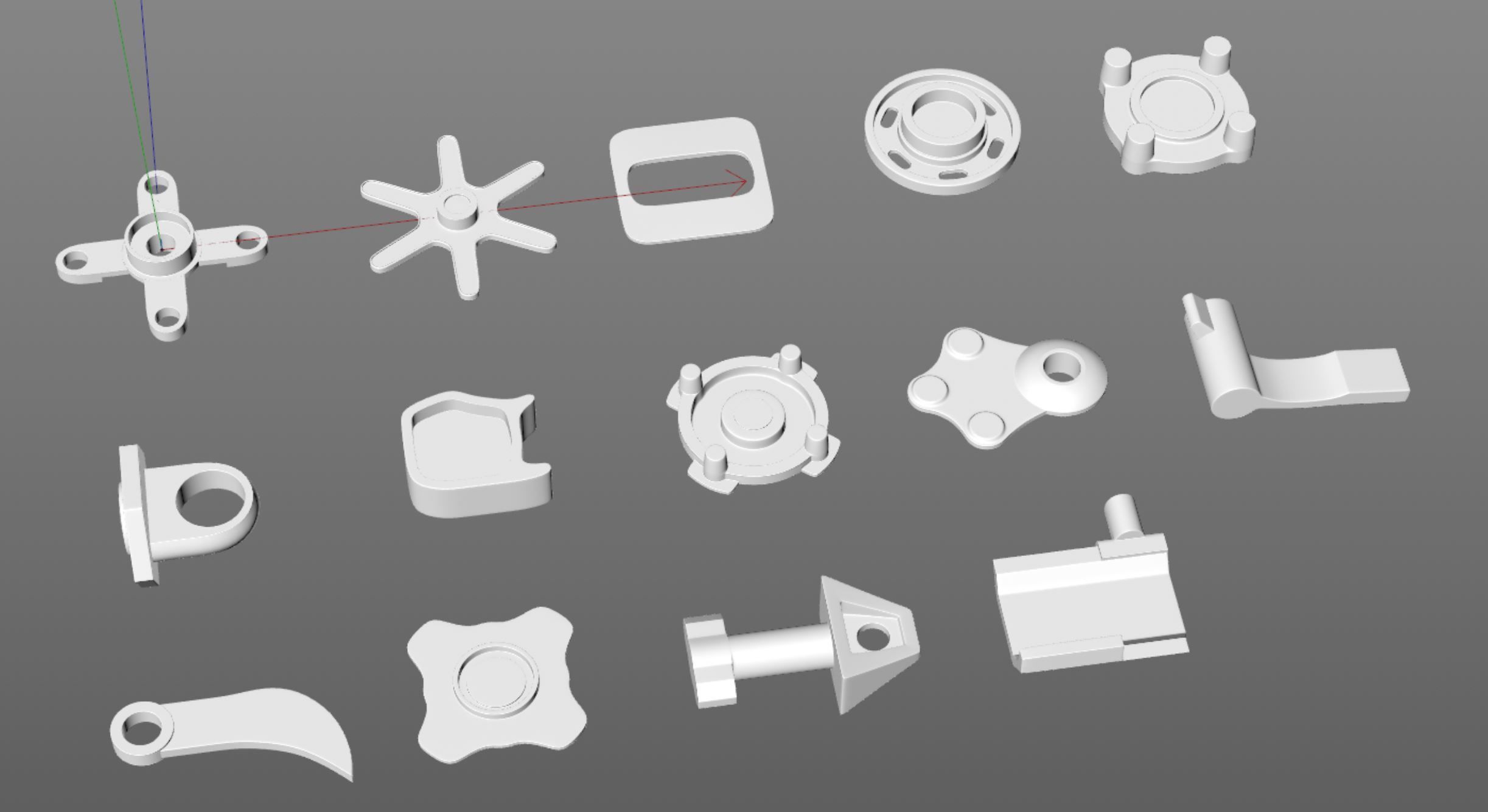 Engineering mechanical hardware parts 3D model | CGTrader