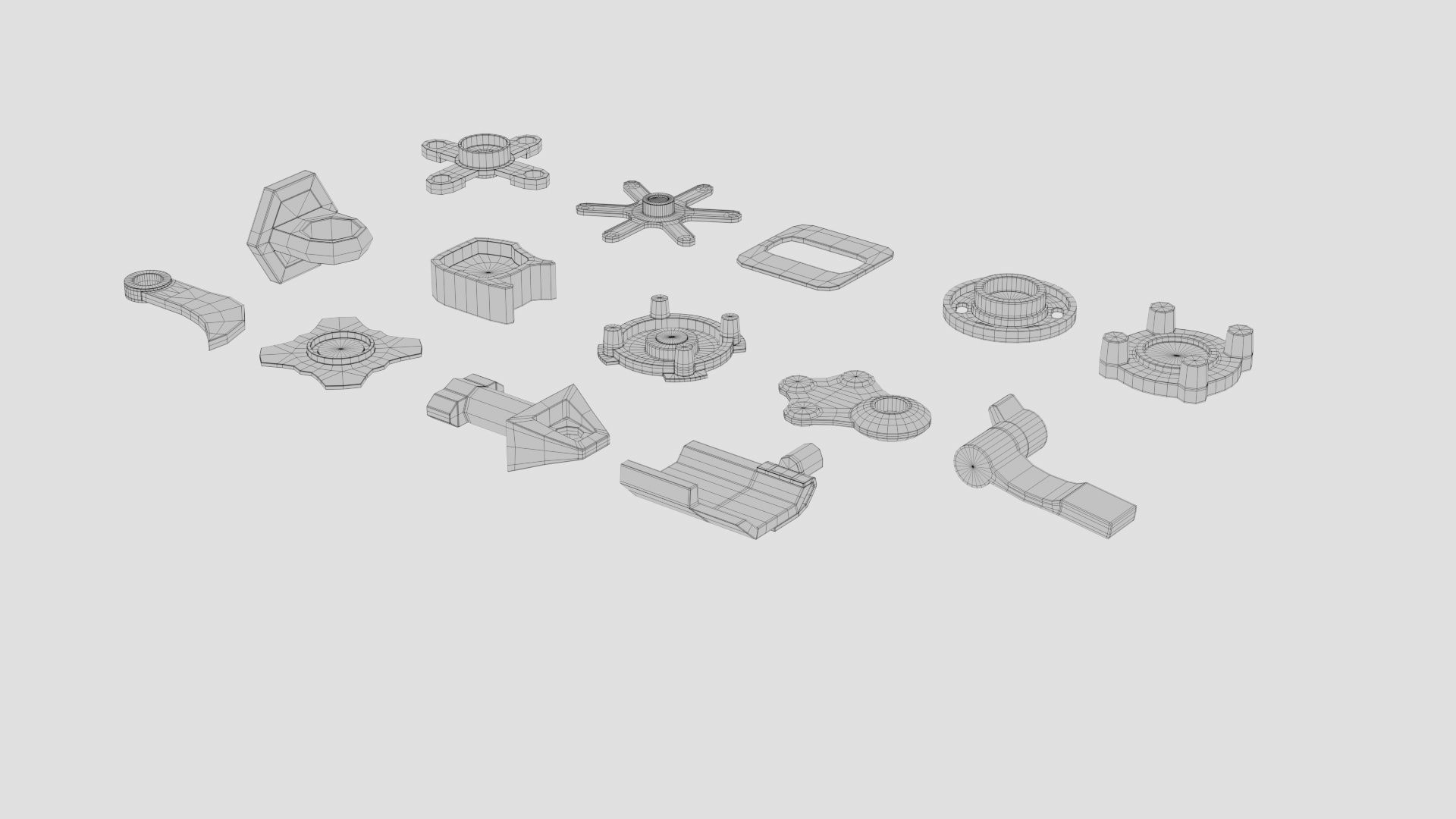 Engineering mechanical hardware parts 3D model | CGTrader