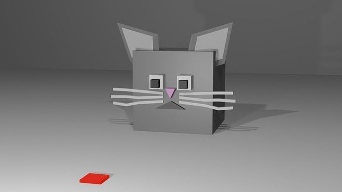 Cat Cube free 3D model | CGTrader