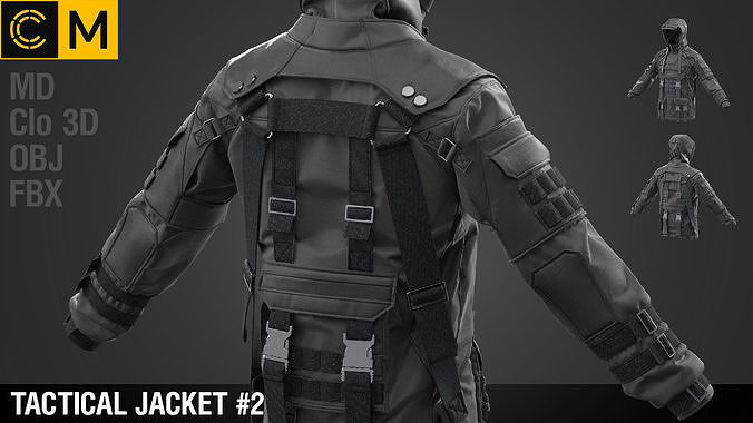 Military tactical jacket 3D model | CGTrader