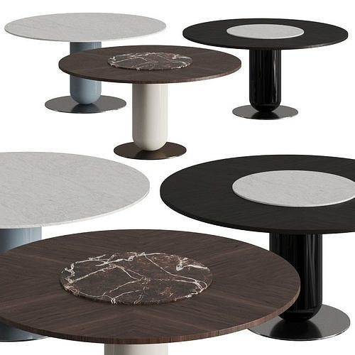 Pianca Ettore Dining Tables 3D model | CGTrader