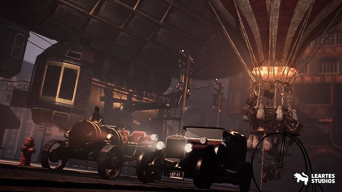 3D model SteamPunk Victorian Vehicles VR / AR / low-poly | CGTrader