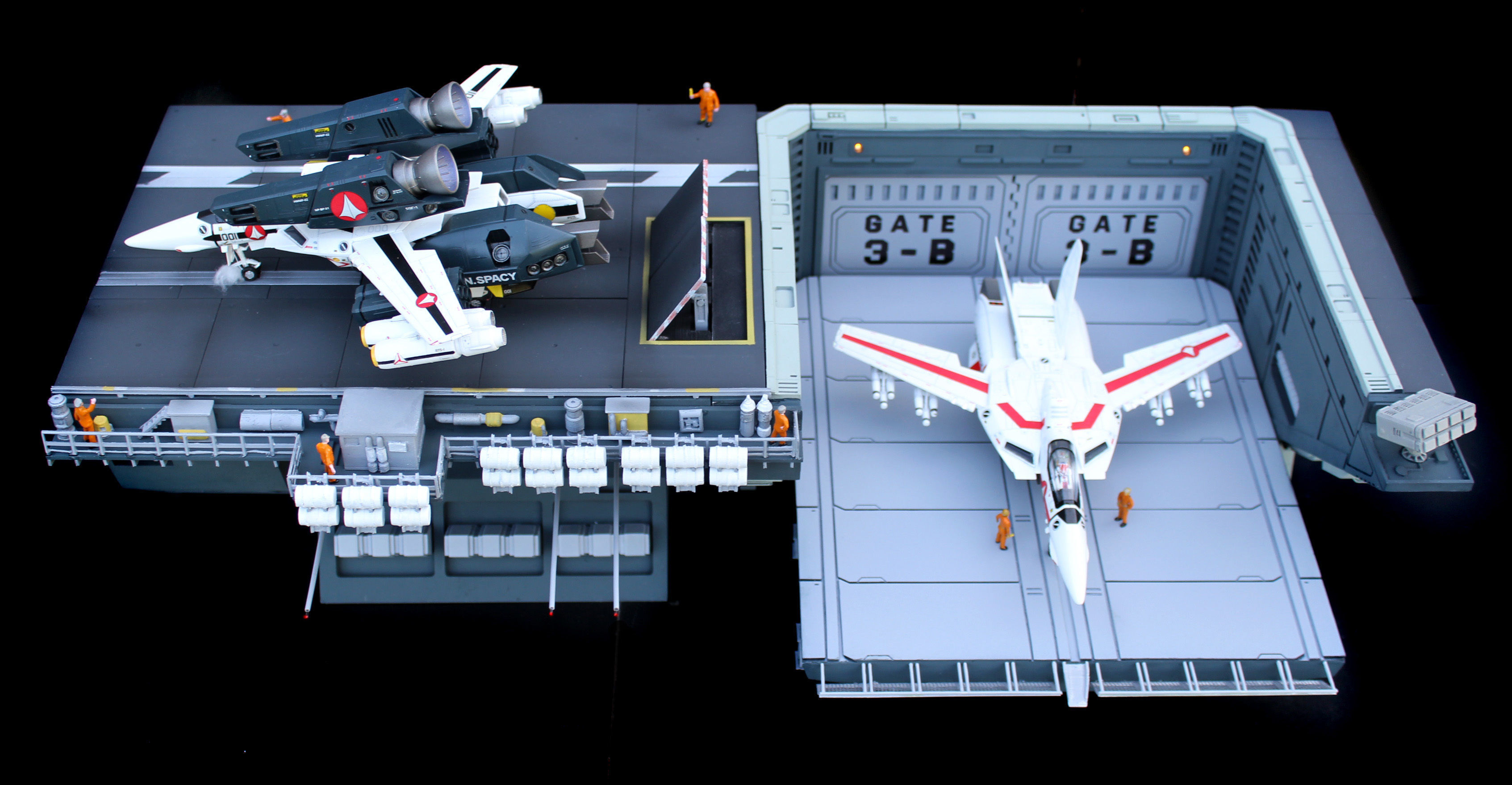 Set5 - Macross SDF1 Prometheus Hangar complete set 3D model 3D ...