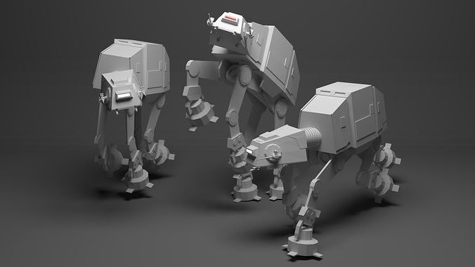 3D model Star Wars AT-AT 3D model VR / AR / low-poly | CGTrader