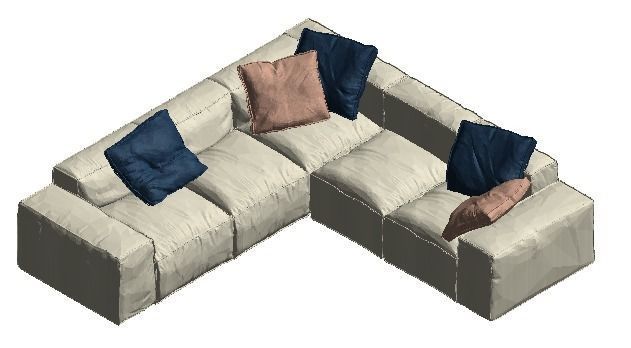 3D model Revit family - sofa 36 | CGTrader