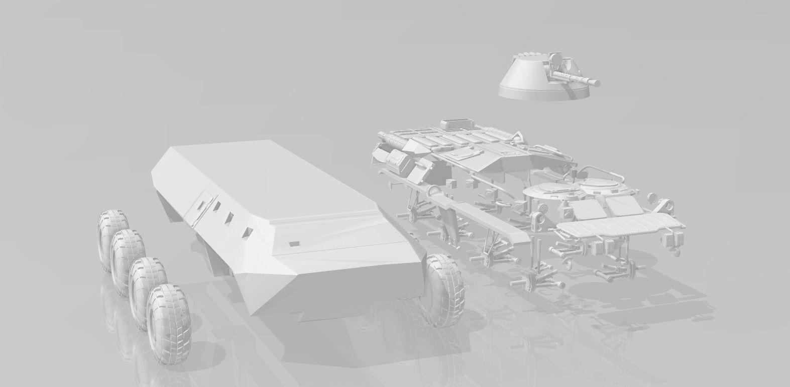 Ukraine BTR-80 free 3D model | CGTrader