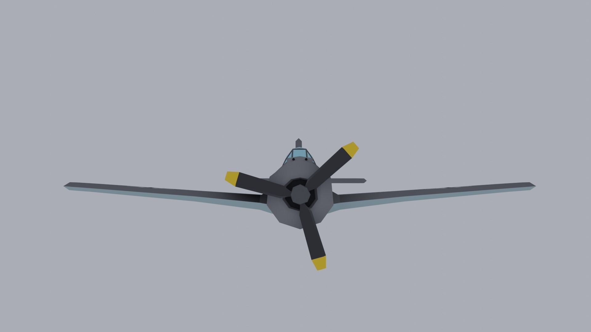 3D model Low Poly plane FW190 VR / AR / low-poly | CGTrader