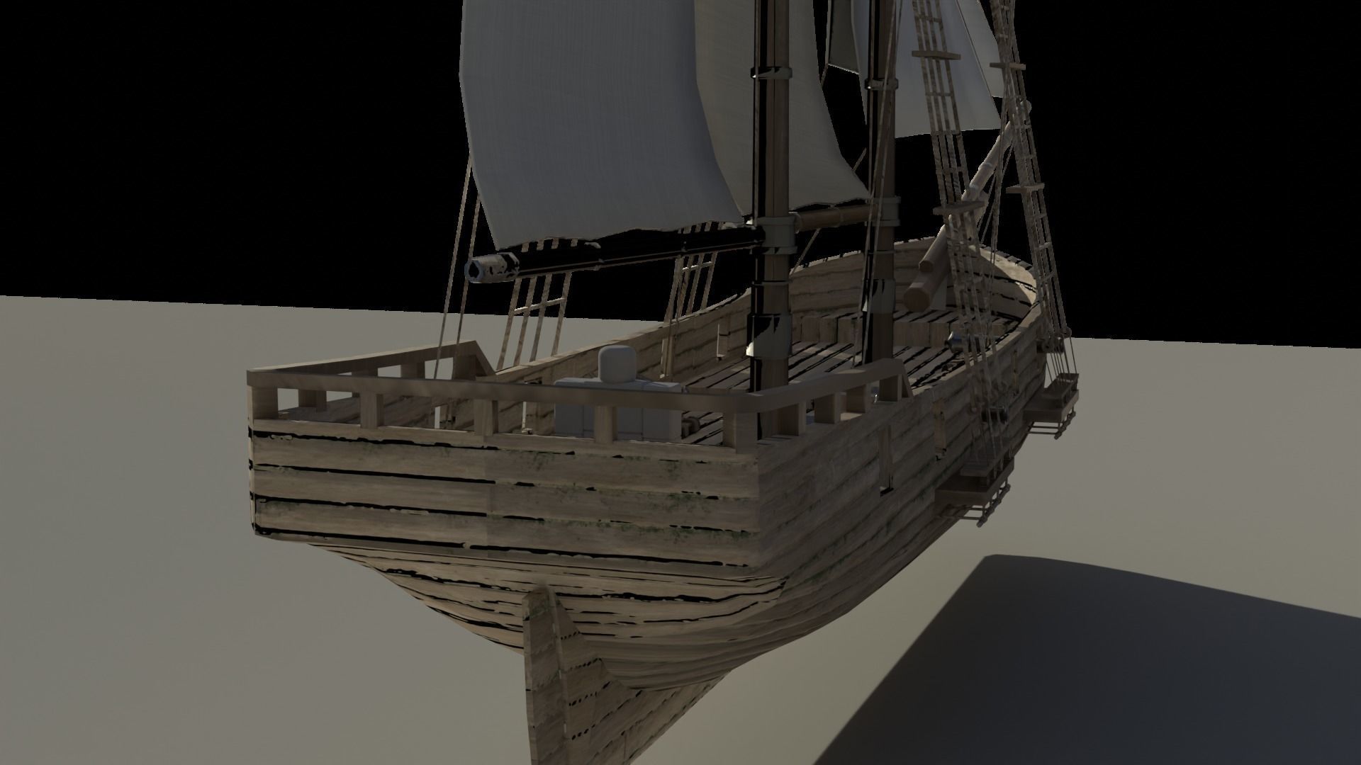 3D model Topsail schooner ship roblox VR / AR / low-poly | CGTrader